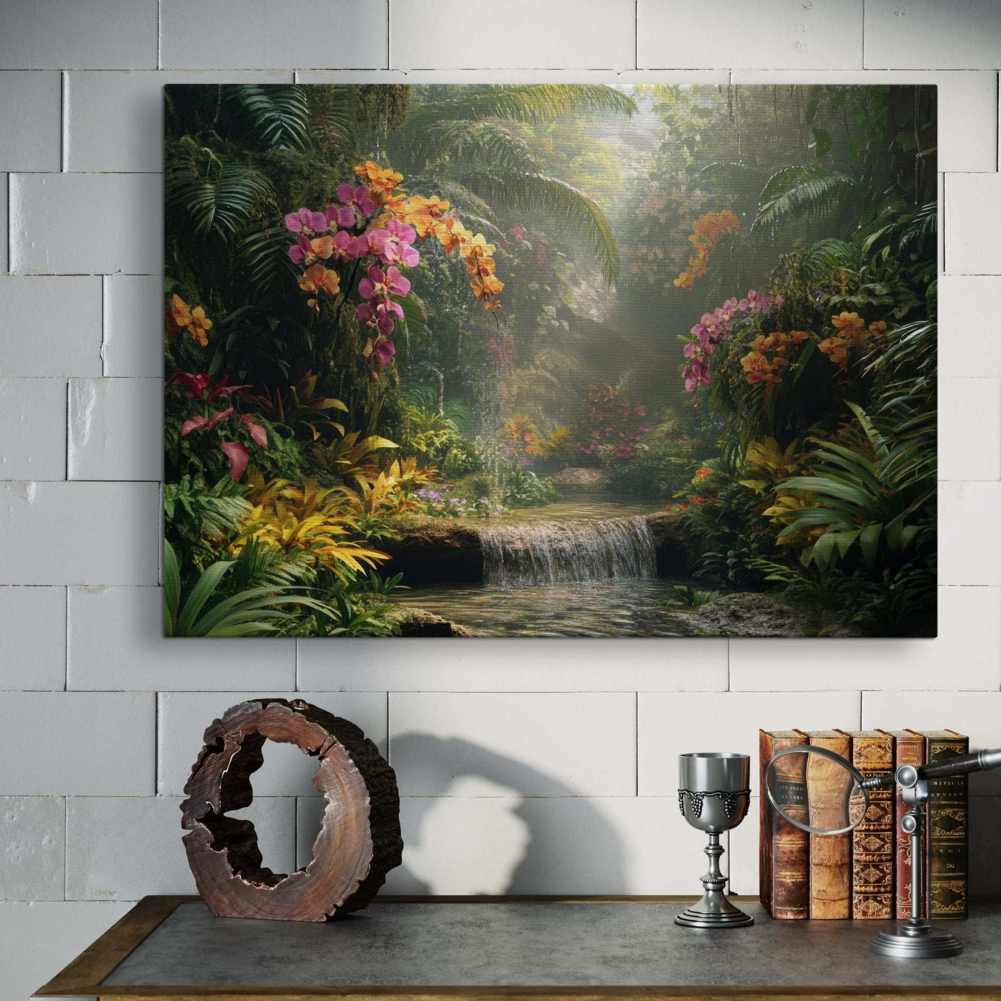 Serene Jungle Metal Art | Modern Oasis Design Studio