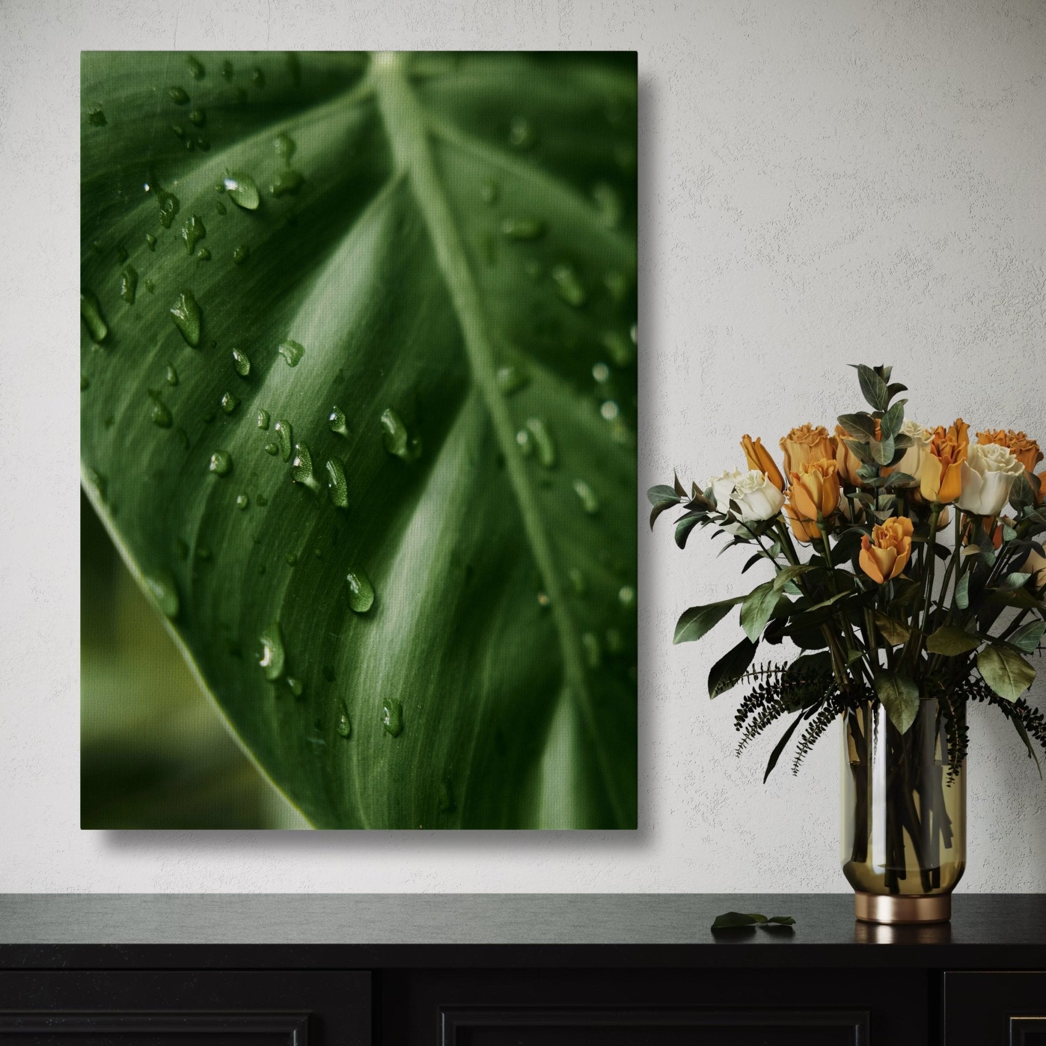 Green Leaf Metal Art | Modern Oasis Design Studio