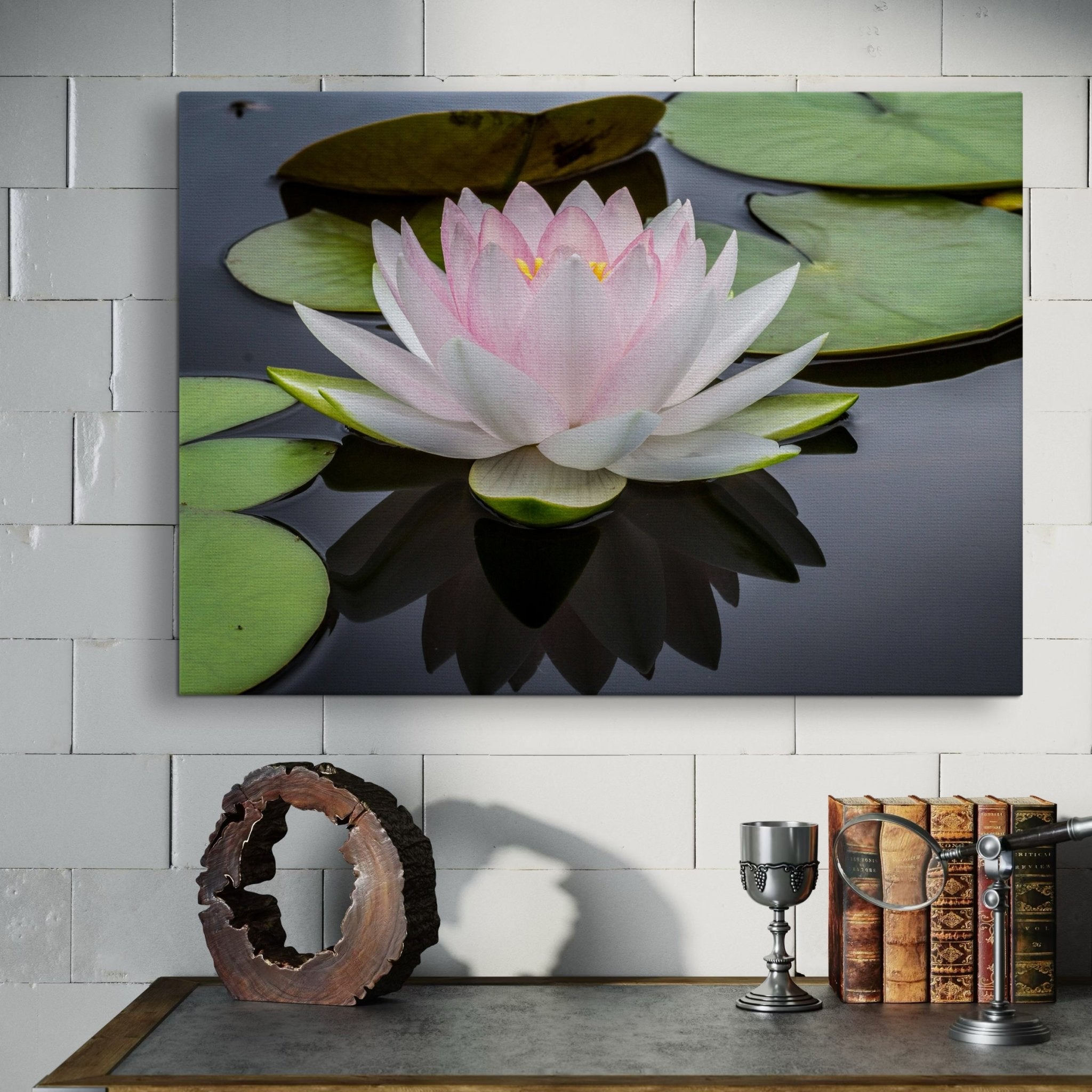 Serene Water Lily Wall Art | Modern Oasis Design Studio