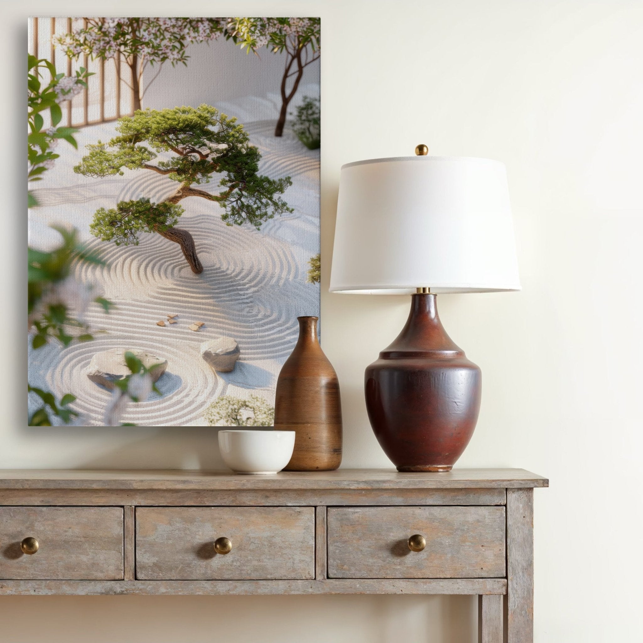 Serene Zen Metal Art | Modern Oasis Design Studio